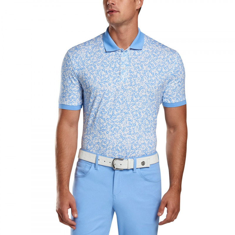 G/FORE polo Daisy Floral - bílo modré | Golf Arts s.r.o.