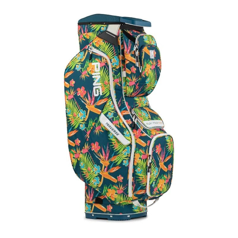 Ping bag cart Traverse 214 Paradise - tmavě modro oranžový | Golf Arts ...